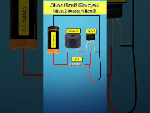 Alarm CircuitWire open Circuit Buzzer Circuit #short #shorts #shortvideo #youtubeshorts #electrical
