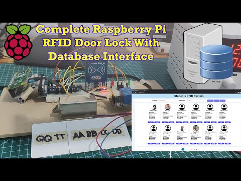 Raspberry Pi RFID Door Lock System with Database Interface