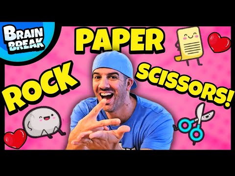 💖 Rock Paper Scissors Valentine's Brain Break 💖 Fun Brain Breaks for Kids