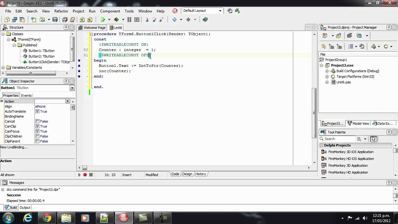 Delphi Programming Tutorial #68 - Abusing Typed Constants