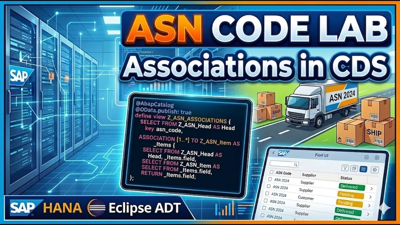 CDS Associations Step-by-Step | SAP ABAP CDS Views
