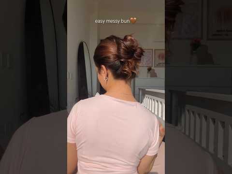 my favourite and easiest hairstyle ππ€ #hair #messybun #easymessybun #hairhack #viral #youtube