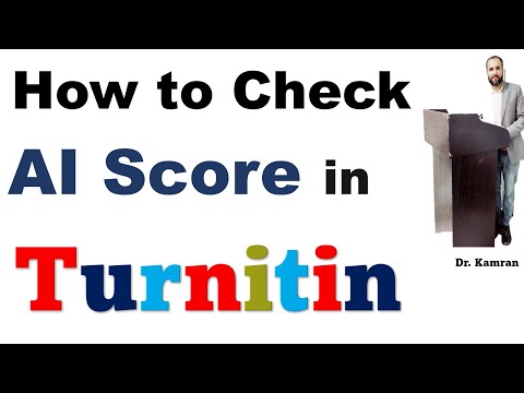 How to check AI score in Turnitin | Turnitin AI detector | Can Turnitin detect AI