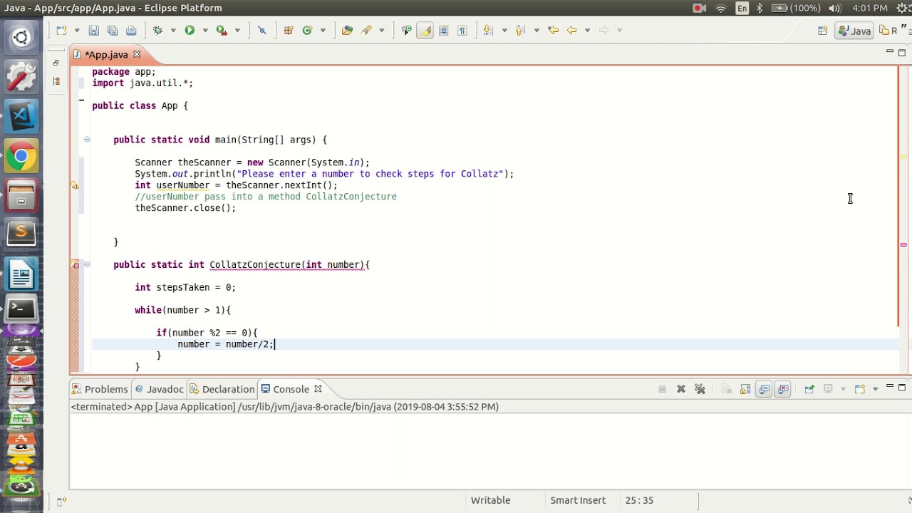 Collatz Conjecture Java