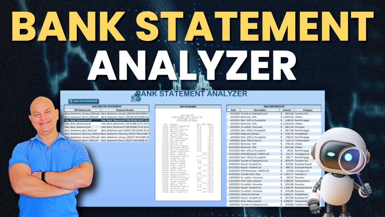 STOP Wasting Hours On Bank Statements — This Free AI Excel Tool Does It All