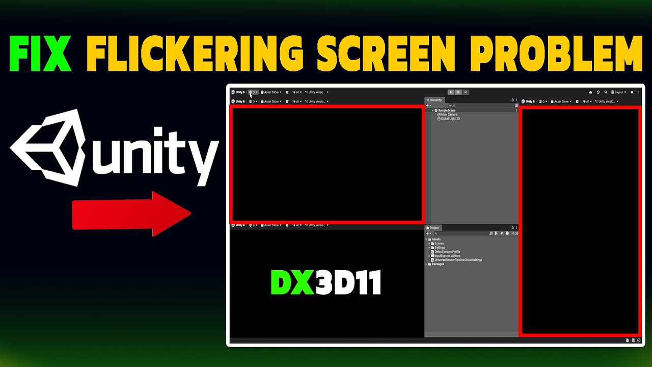 FIX Unity3D Flickering ISSUE going Black in parts