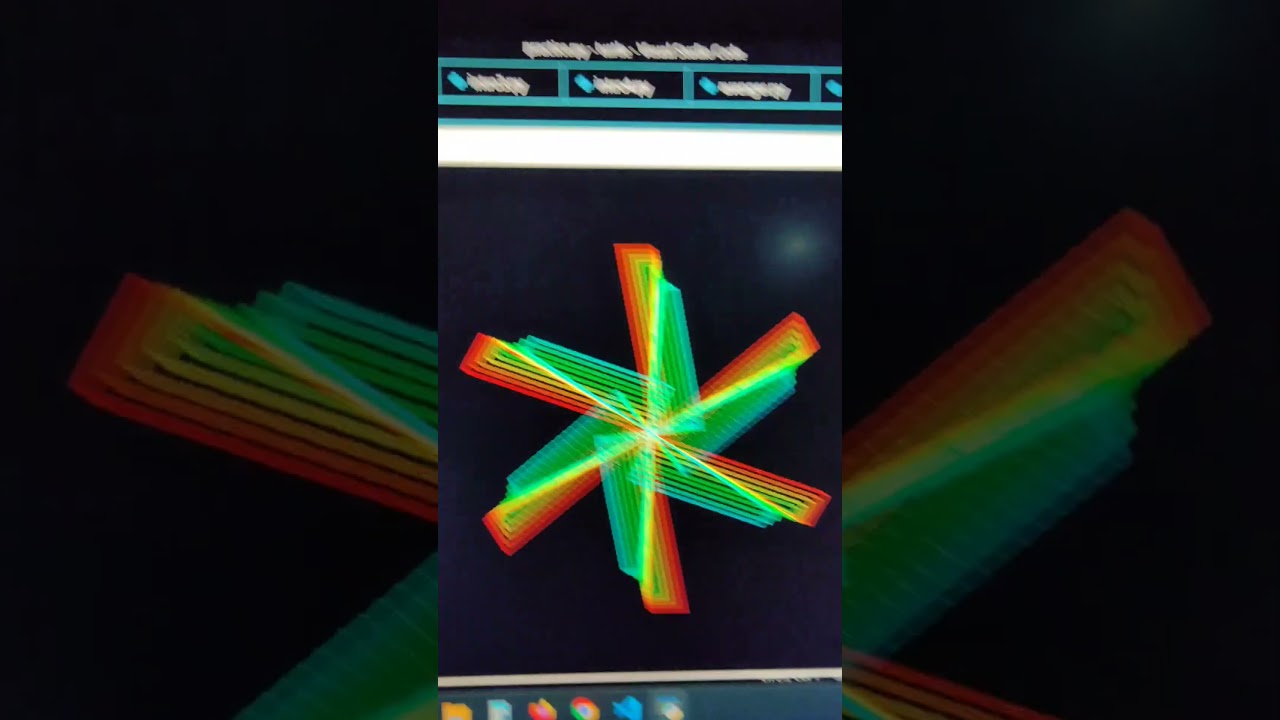 Amazing flower drawing in python - VS Code #shorts #vscode