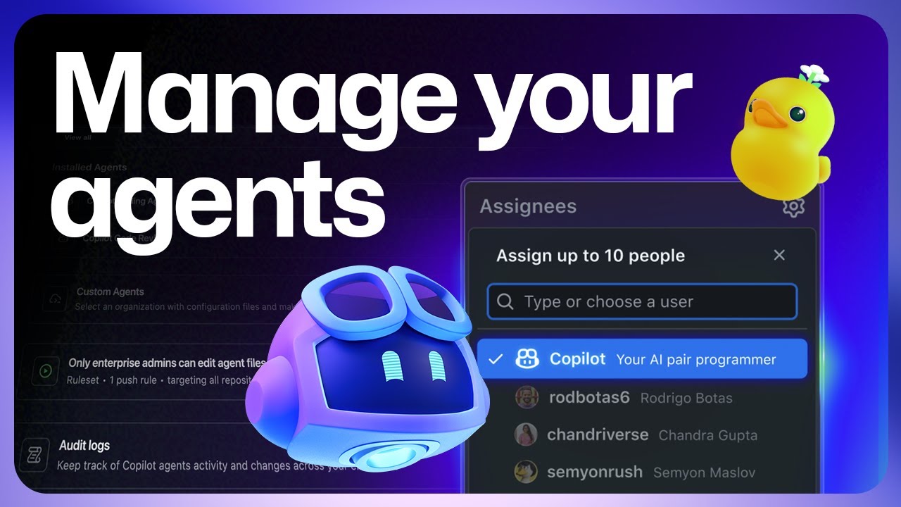 The latest in managing and auditing GitHub Copilot agents