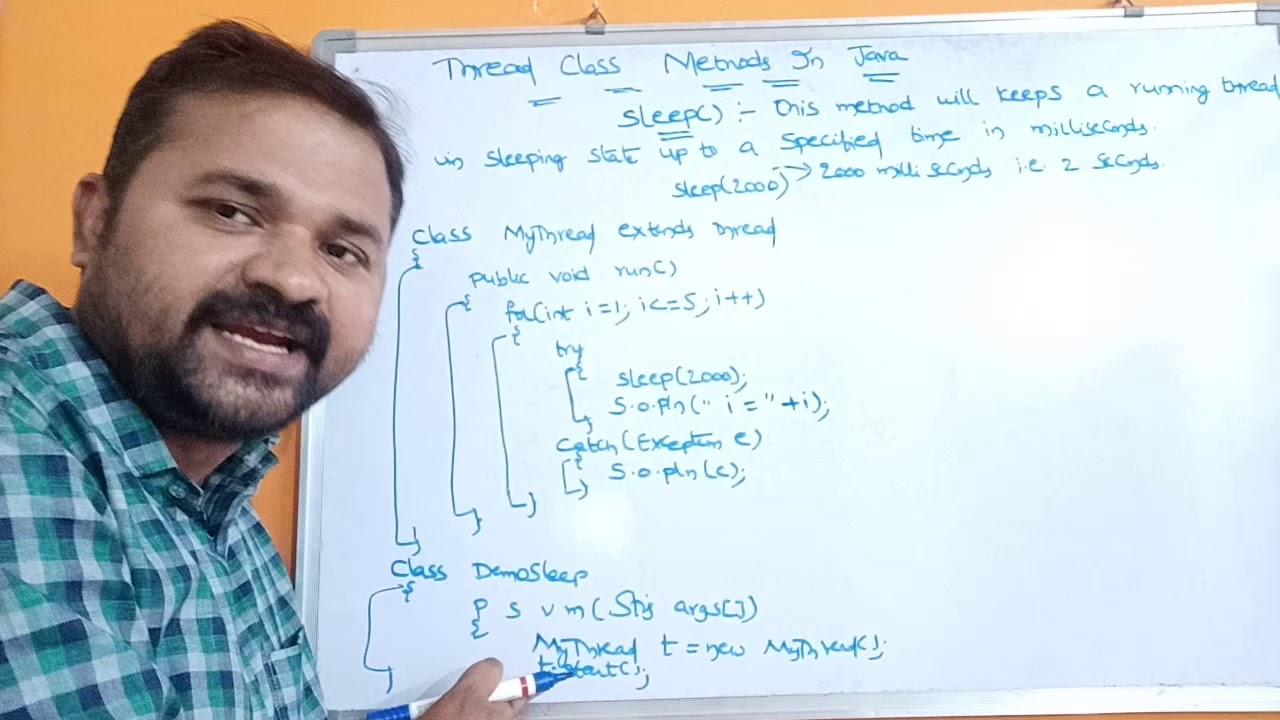 sleep( ) || - method || Thread Class Methods in Java Part3