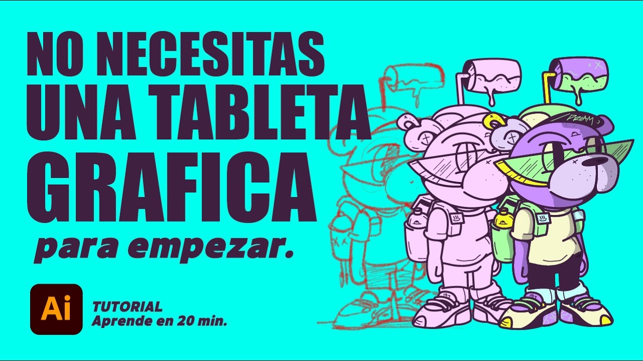 Aprende a vectorizar tus ilustraciones en Illustrator en 20 min -Tutorial principiantes