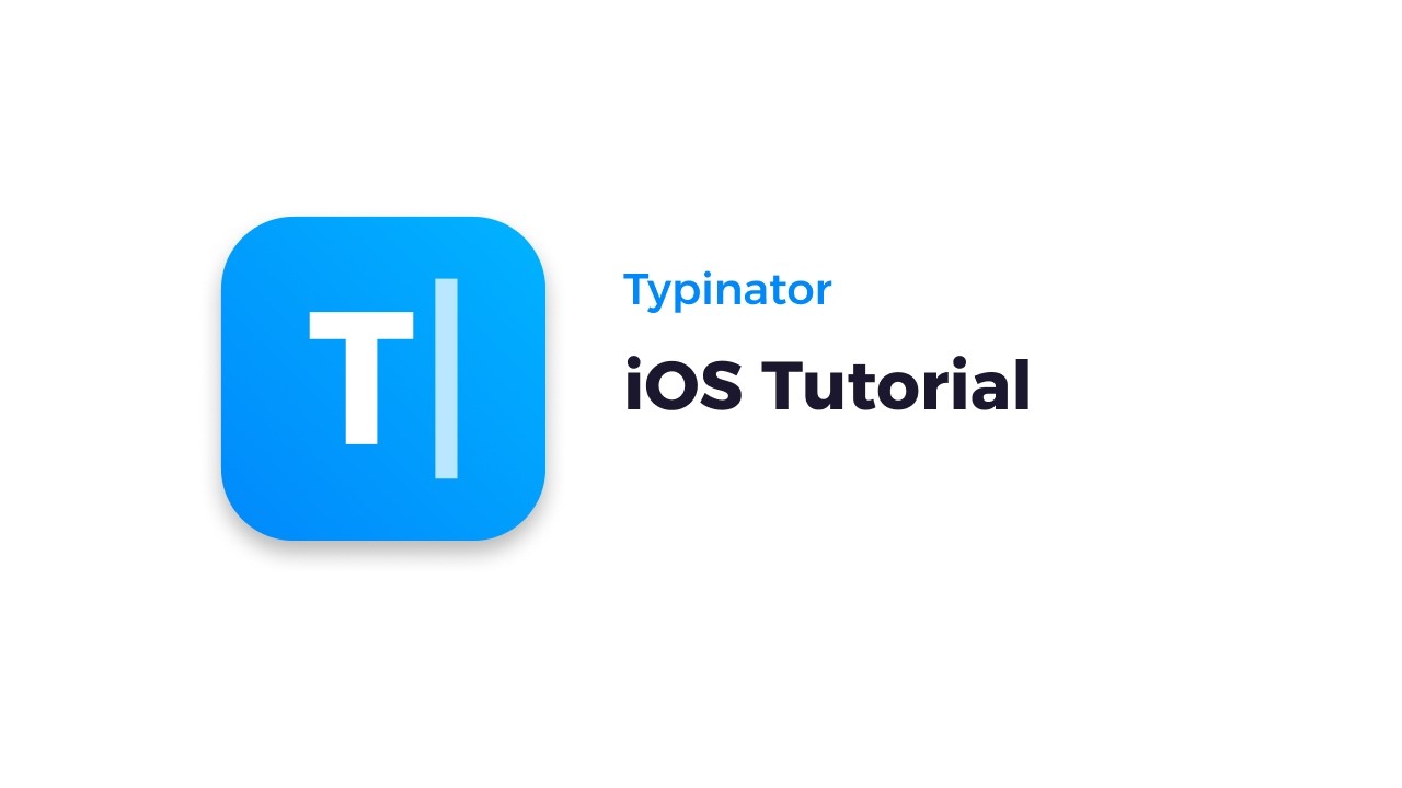 Typinator iOS Tutorial