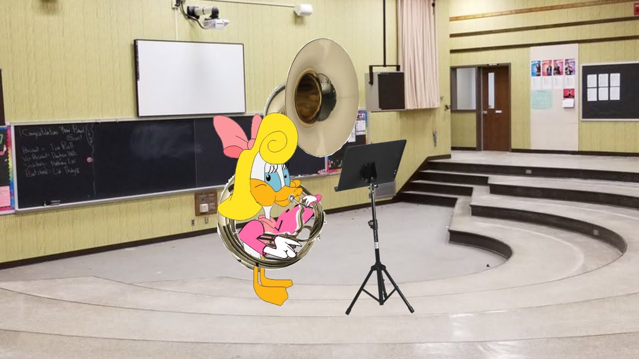 Shirley the Loon playing her Sousaphone (for @SillyChocoMintCat)