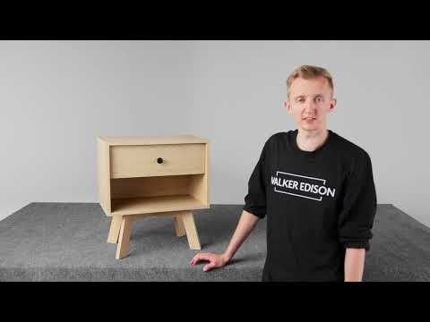 Walker Edison | Assembly Tips | Bedroom | Nightstand | Mid-Century Modern 1-Drawer Nightstand
