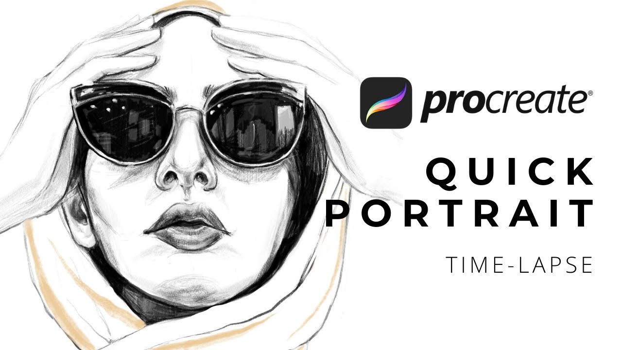 Quick digital portrait | Procreate time-lapse #2