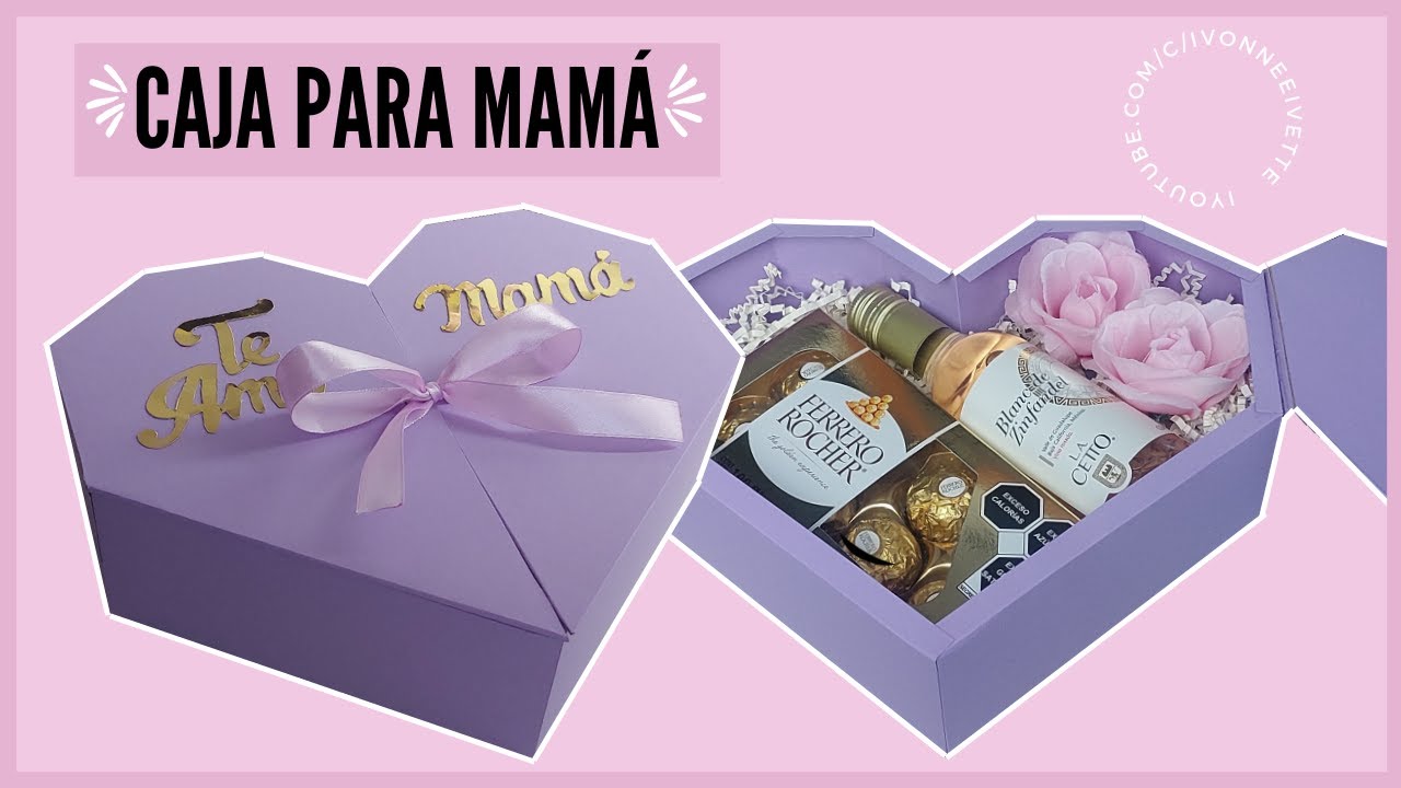CAJA para el DÍA DE LAS MADRES Accesible y Creativo || Manualidad Corazón