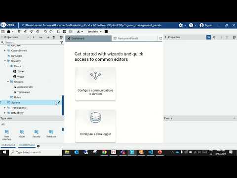 User Management with Navigation Panel Rights