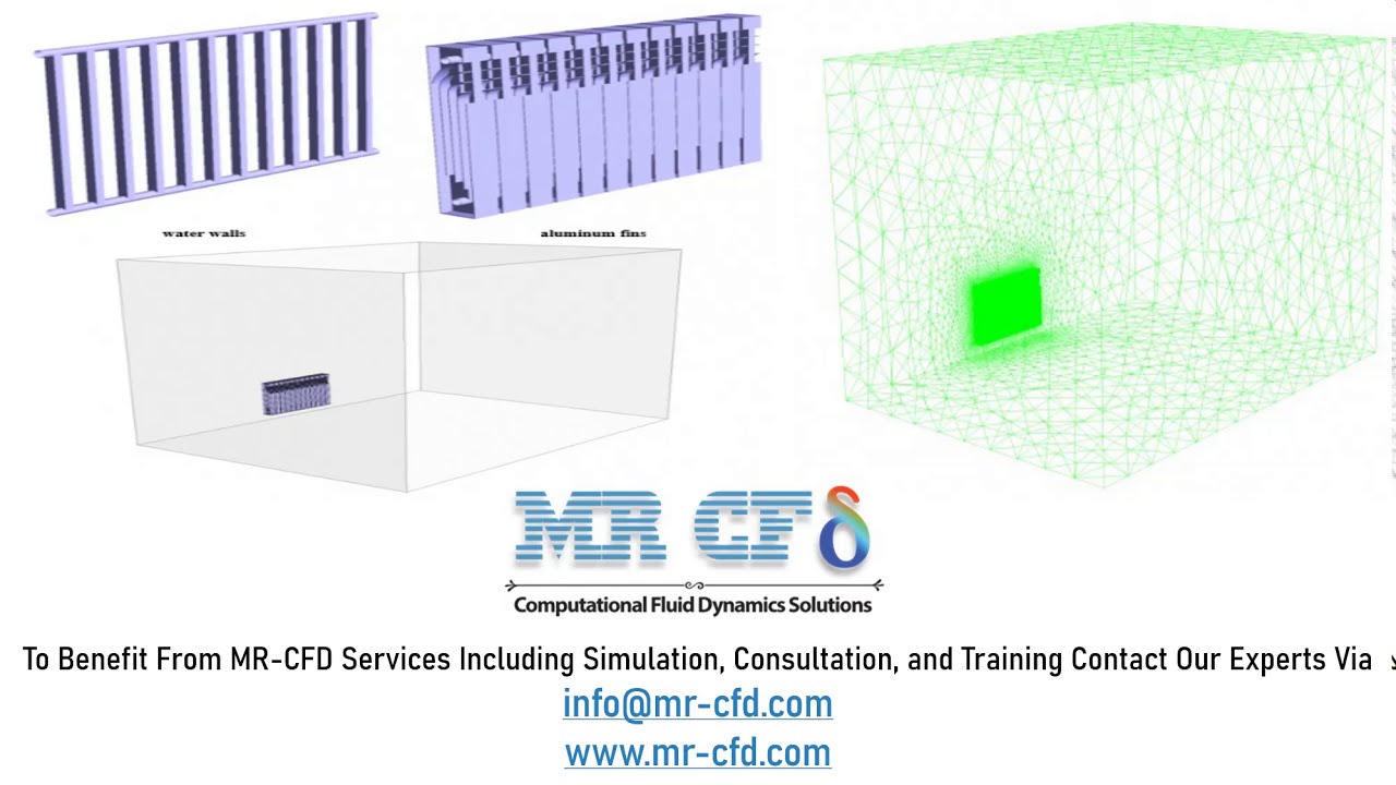 Radiator Heat Transfer Inside a Room, Transient CFD Simulation