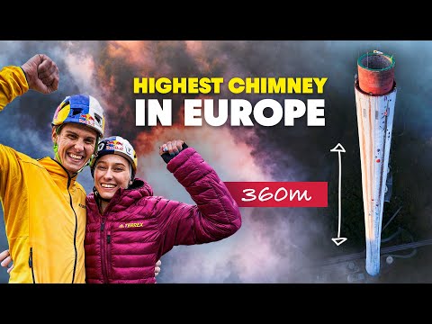Climbing The Highest Chimney In Europe | w/ Janja Garnbret and Domen Å kofic