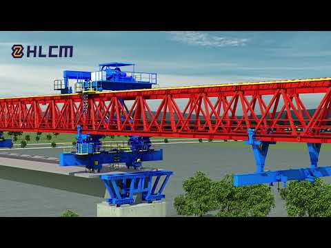 Demo of LG780t 40m Segmental Launching Gantry #civilengineering #heavyequipment