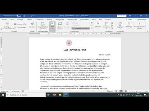 Instellen van taal voor spelling en grammaticacontrole in Word