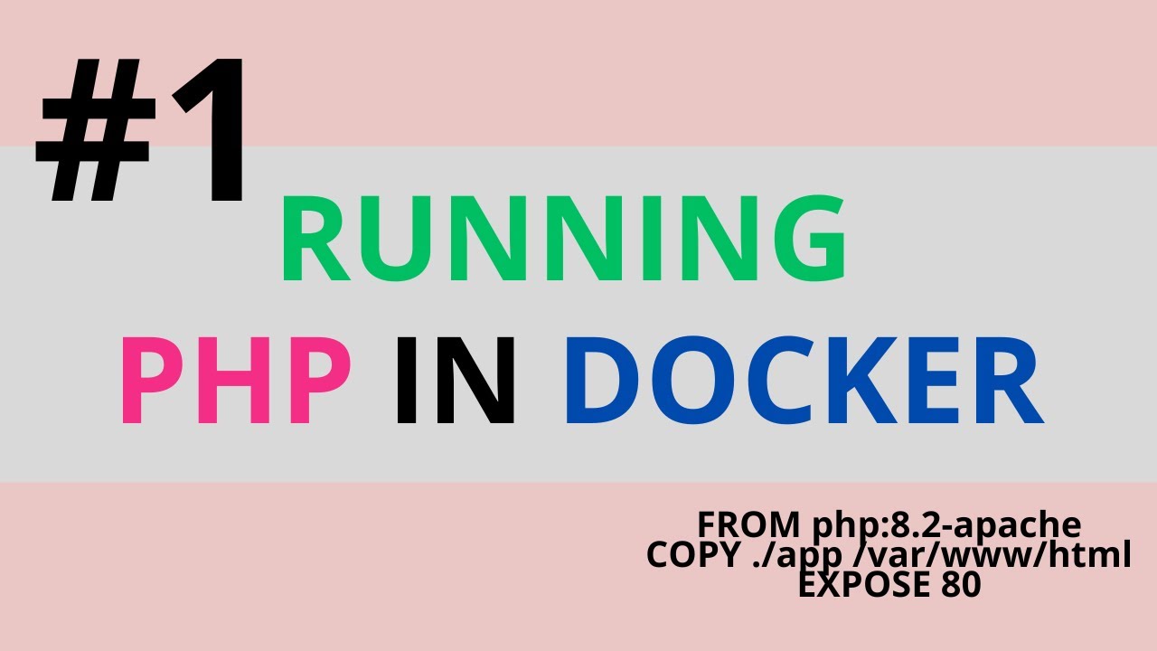 PHP&docker PART1 - RUN php application with DOCKER and docker compose
