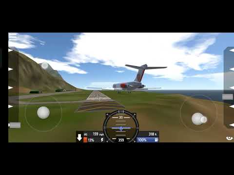 Landing Md 80 Lion air PK-LMN