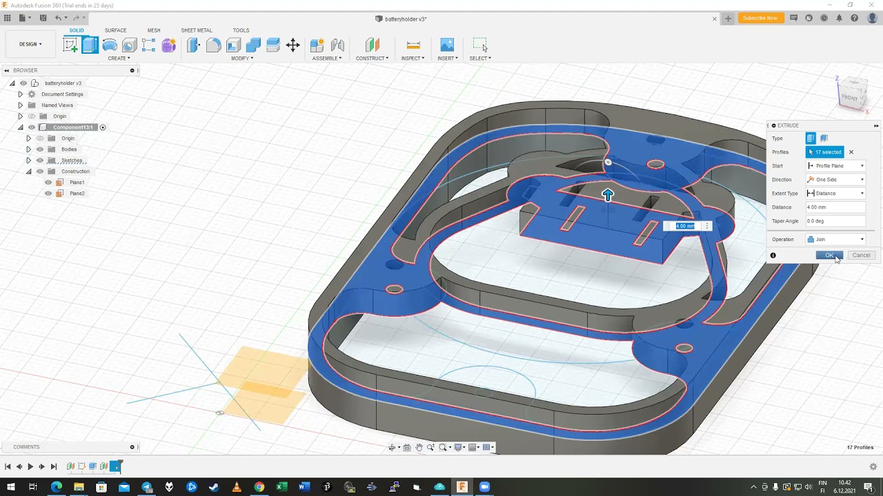 fusion 360 offset planes
