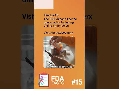 15. The FDA doesn't license pharmacies, including online pharmacies. #FDAFacts