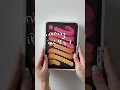 unboxing my ipad mini 7 (starlight) #unboxing #asmr