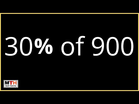 30 percent of 900