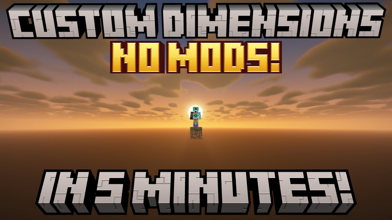 How to Make Custom Dimensions in Minecraft 1.21.4 | Minecraft Data Pack Tutorial