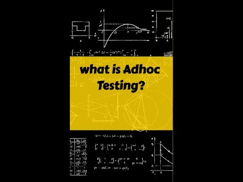 What is Ad hoc Testing? Manual Testing Material #softwaretesting #adhoctesting #shorts