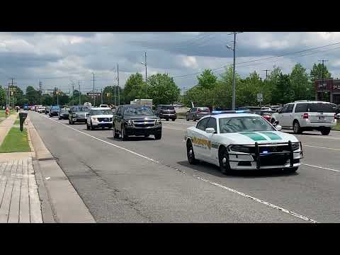 Detective Jake Beu Funeral Procession Murfreesboro Tennessee