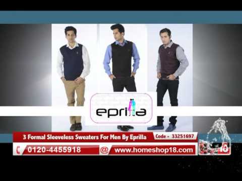 Homeshop18.com - Winter Bonanza - 3 Formal Sleeveless Sweaters For Men By Eprilla