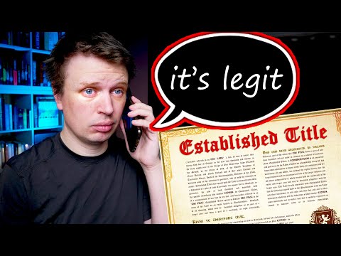 Scottish expert says Established Titles is NOT a scam