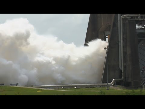 Raw: Experimental Rocket Engine Test-Fired