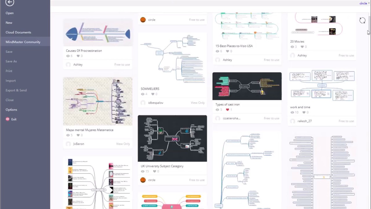 Join the Free Online Mind Map Community!