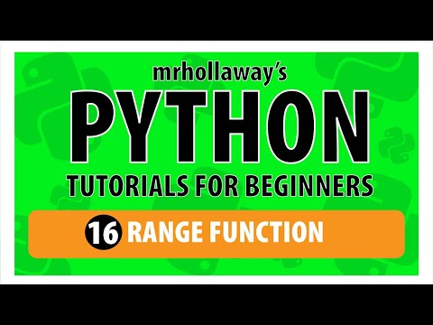 16 - Python's Range Function: 1, 2, & 3 Arguments - Mr. Hollaway's Python Series