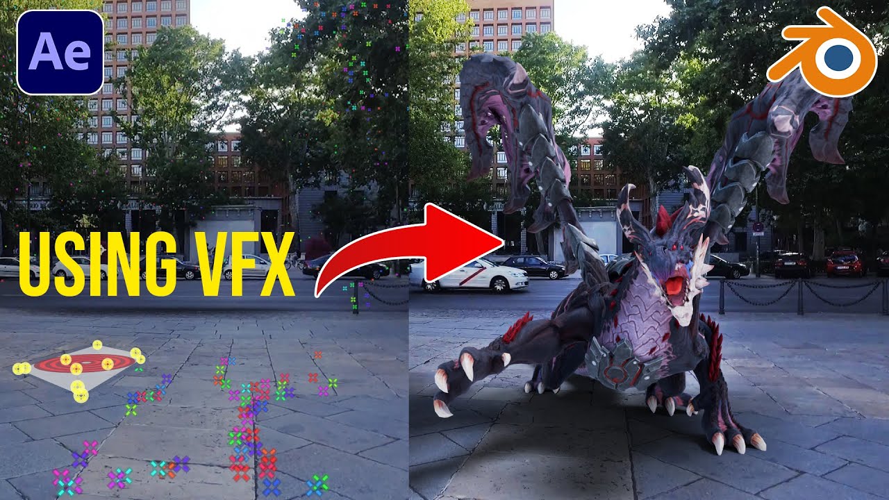 Create your First VFX Animation Just 10 Minutes! Blender and After Effects