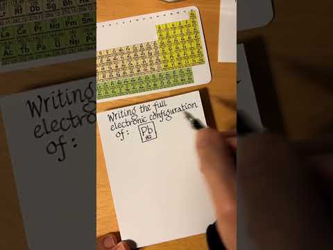 Calligraphy Chemist Presents: electronic configuration of lead