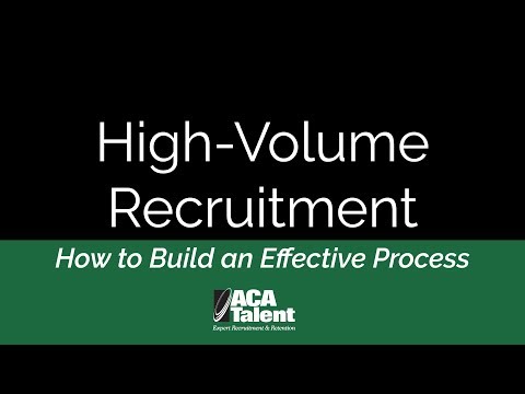 RPO: What is high-volume recruitment?