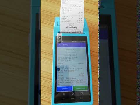 handheld mobile android pos terminal with printer for lottery industry