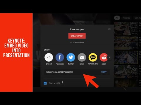 How to Embed a YouTube Video Into a Keynote Presentation