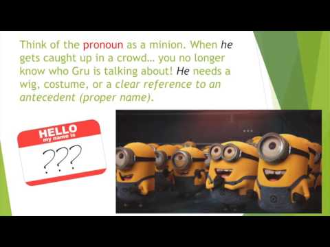 Vague Pronoun References