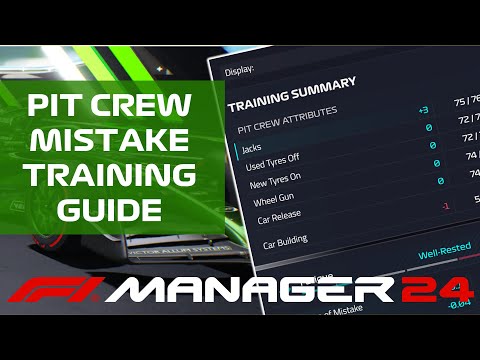 F1 MANAGER 2024 PIT CREW MISTAKE TRAINING GUIDE