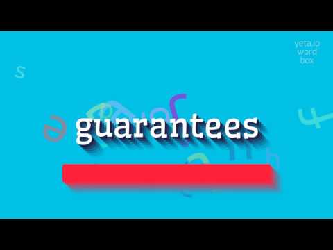 How to say "guarantees"! (High Quality Voices)