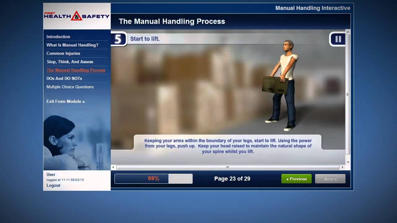 Online Manual Handling Training