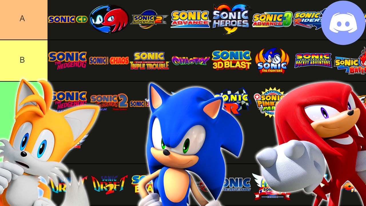 Sonic, Tails, and Knuckles make a Sonic Games Tier List (Parts 1 & 2)