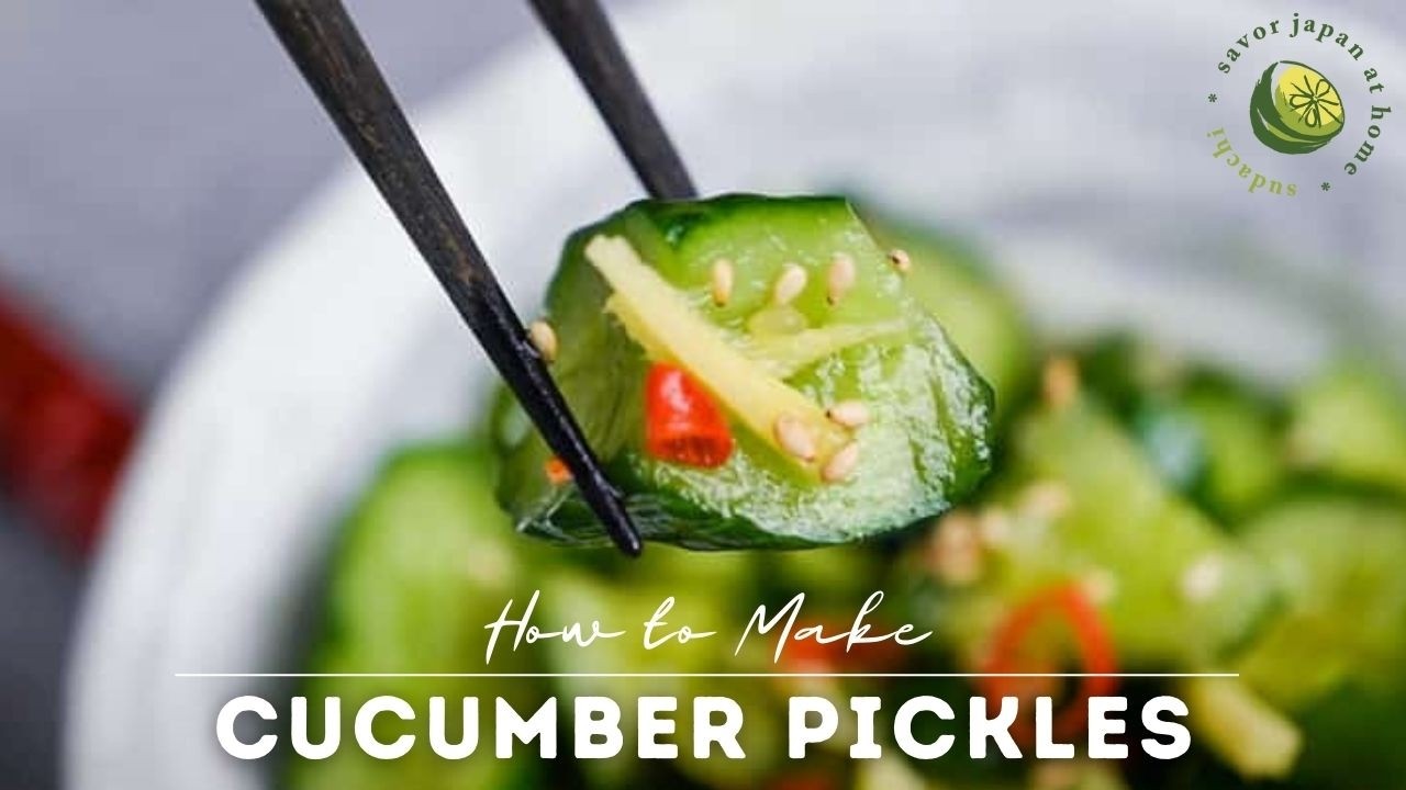 Addictive Japanese Pickled Cucumbers with Ginger!