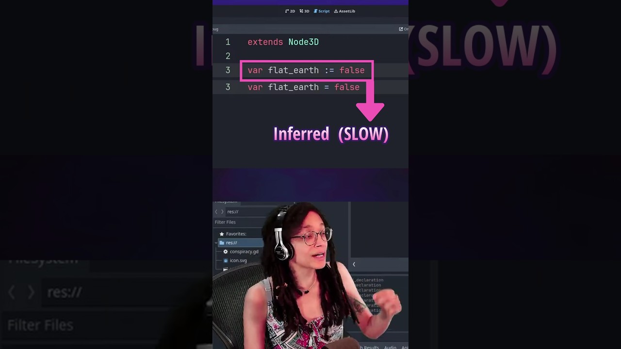 Statically typed variables = SPEED! (Godot)